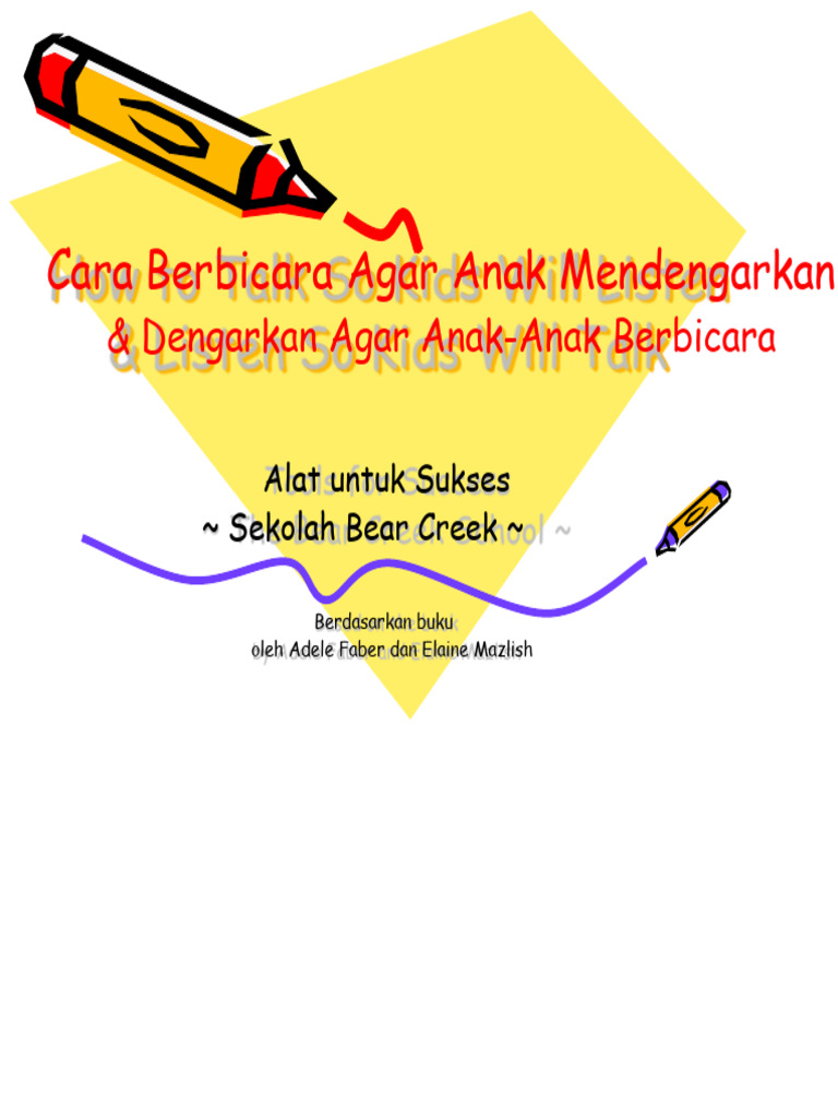 How To Talk So Kids Will Listen PDF | PDF