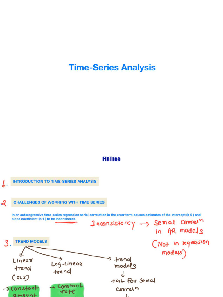 Cfa Level Ii Time Seriesn Optimized Pdf