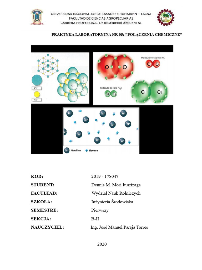 Laboratory Practice No. 5 of Chemistry Chemical Bonds | PDF