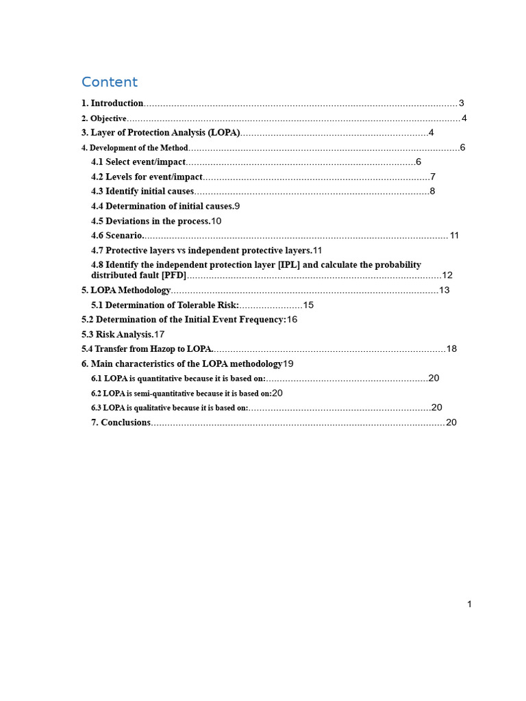 LOPA Layers of Protection Analysis | PDF | Risk | Risk Assessment