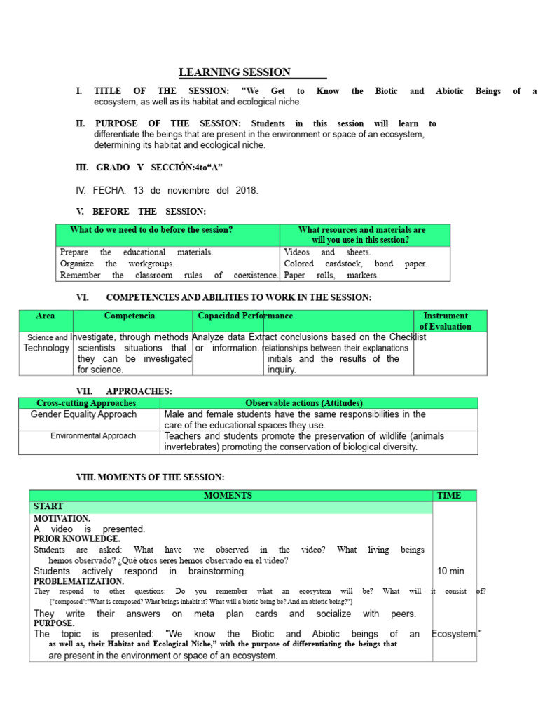 Learning Session No. 02 - Science and Technology | PDF | Ecological ...