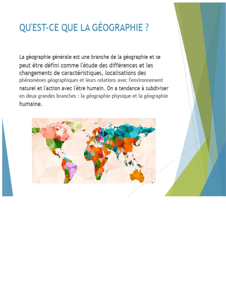 Qu'est-Ce Que La Géographie | PDF | Géographie | Ville