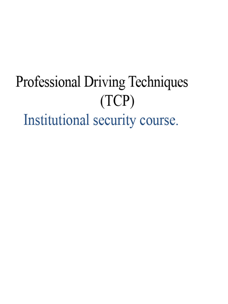 Essential Professional Driving Techniques | PDF | Traffic Collision ...
