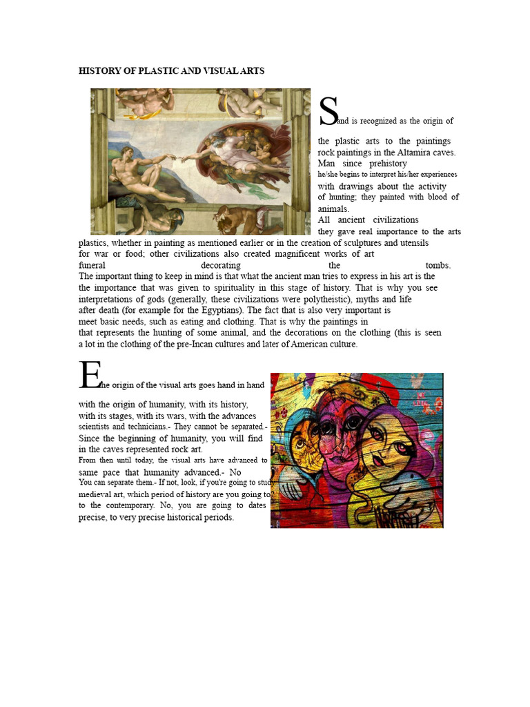 Evolution of Plastic and Visual Arts | PDF | Sculpture | Leonardo Da Vinci