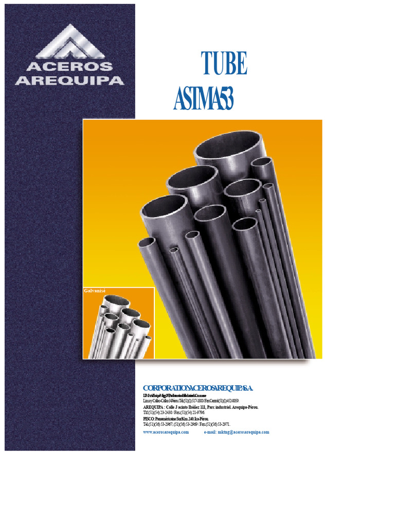 Tube Astm A53 | PDF