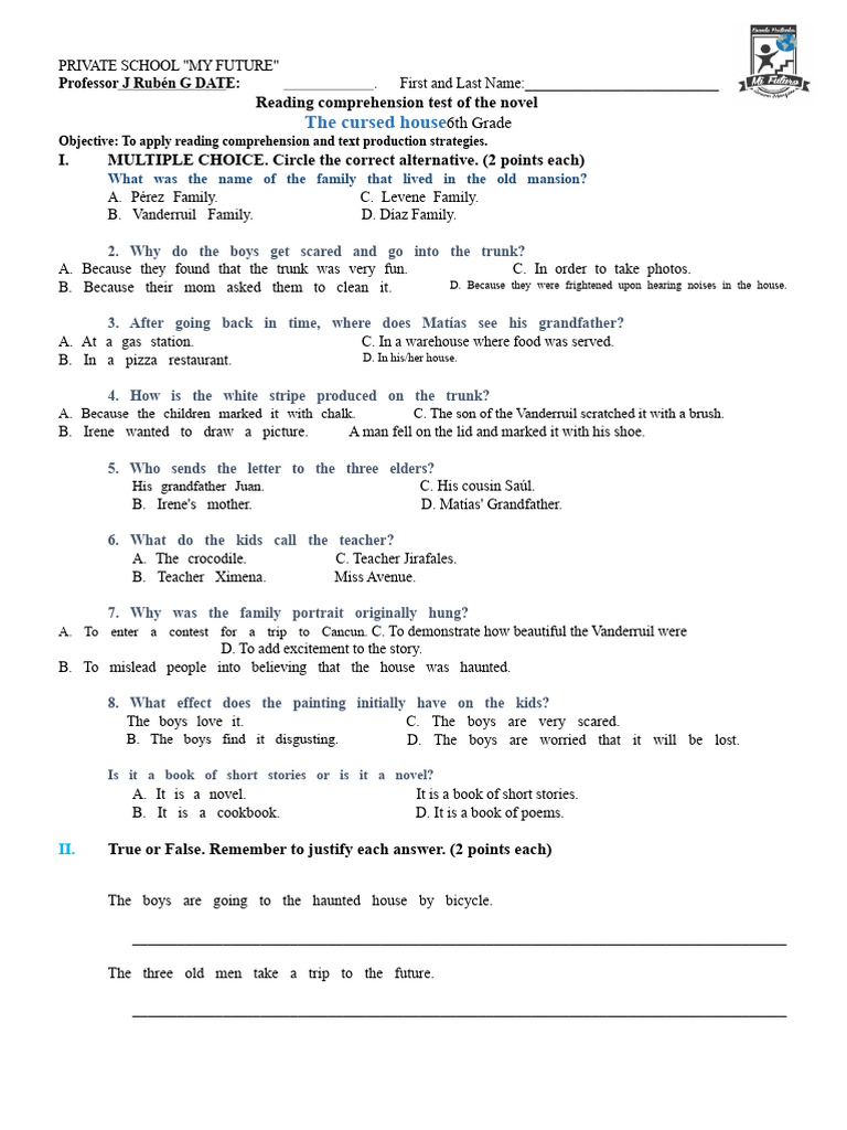 Test of The Cursed House | PDF