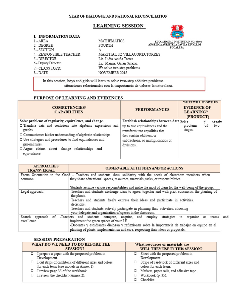 Mathematics - We Solve Two-Step Problems | PDF