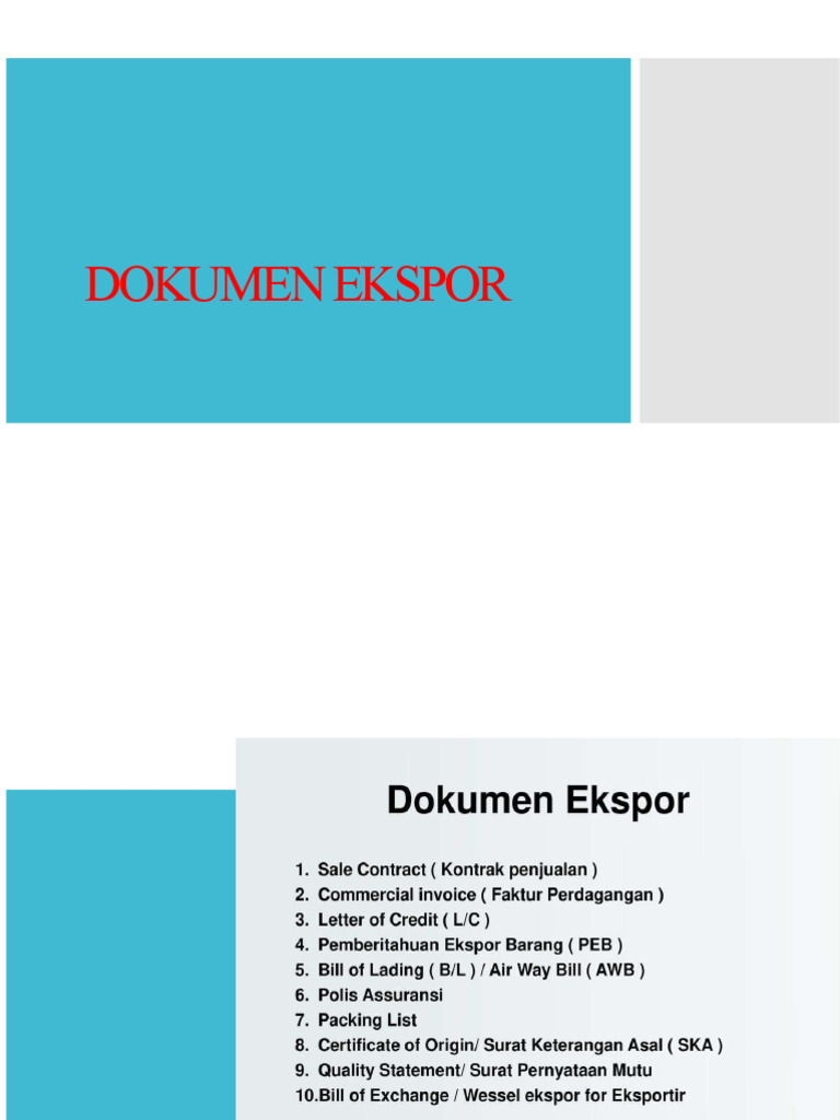 Przykład Dokumentu Eksportowego | PDF