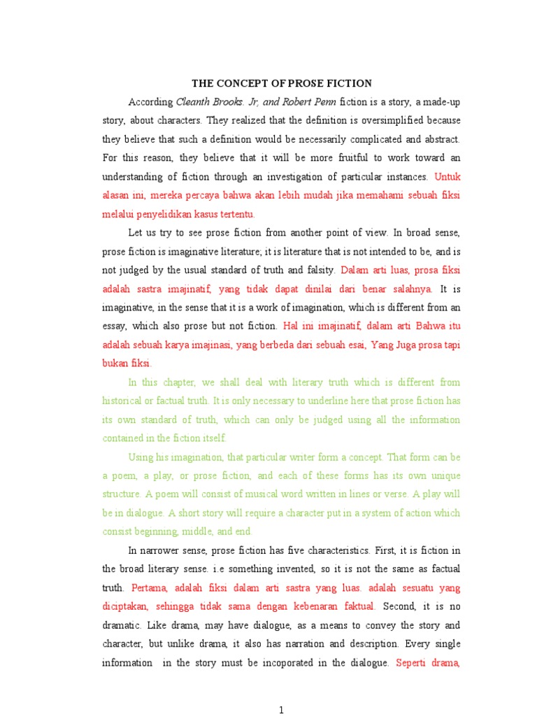 Understanding Prose Fiction Concepts | PDF | Novella | Novels
