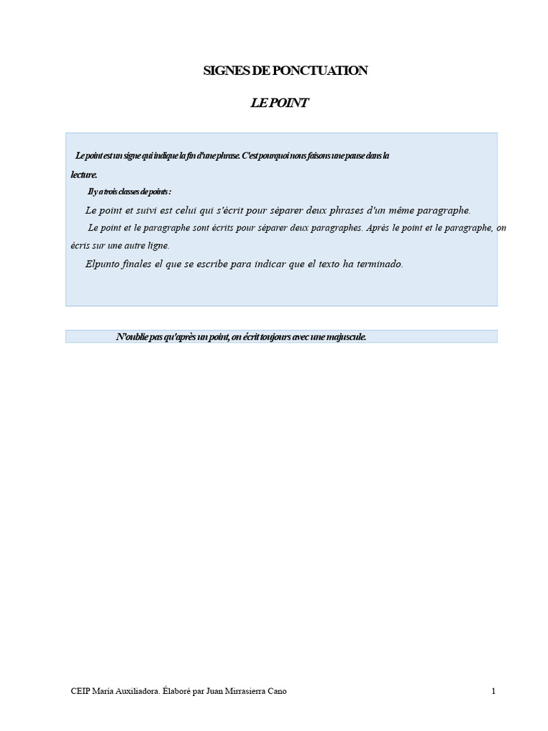 Signes de ponctuation expliqués | PDF | Éléphant | Amphibiens