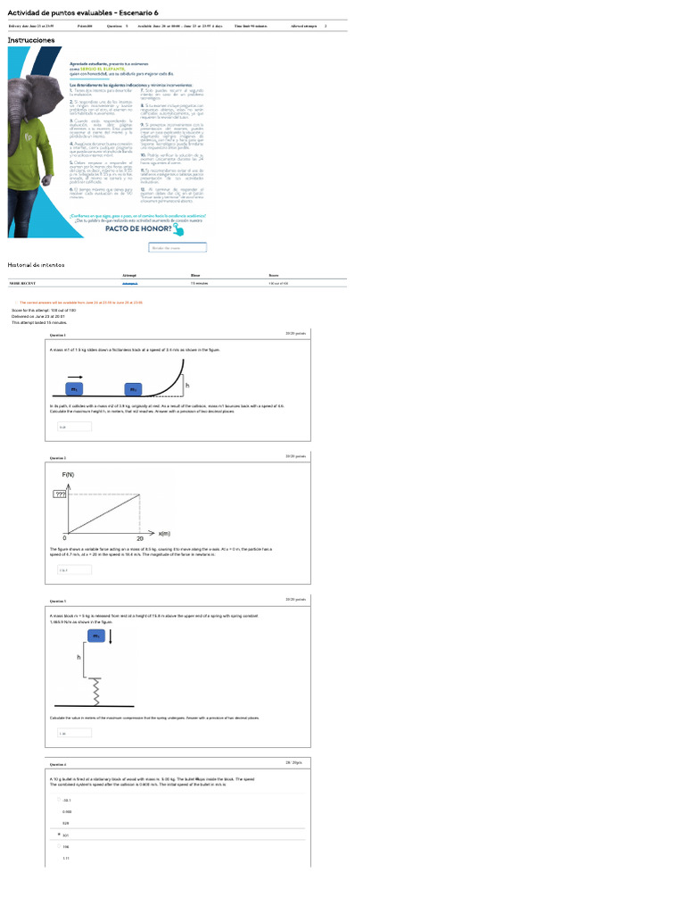 Physics Exam Results and Questions | PDF | Force | Mass