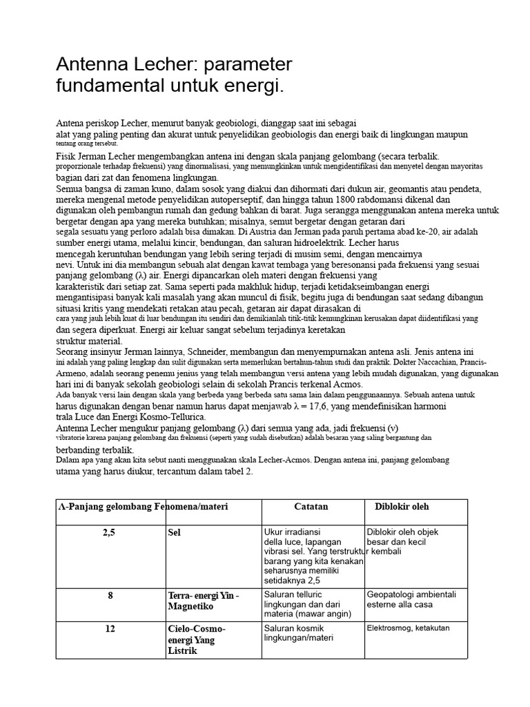 Antenna Lecher | PDF