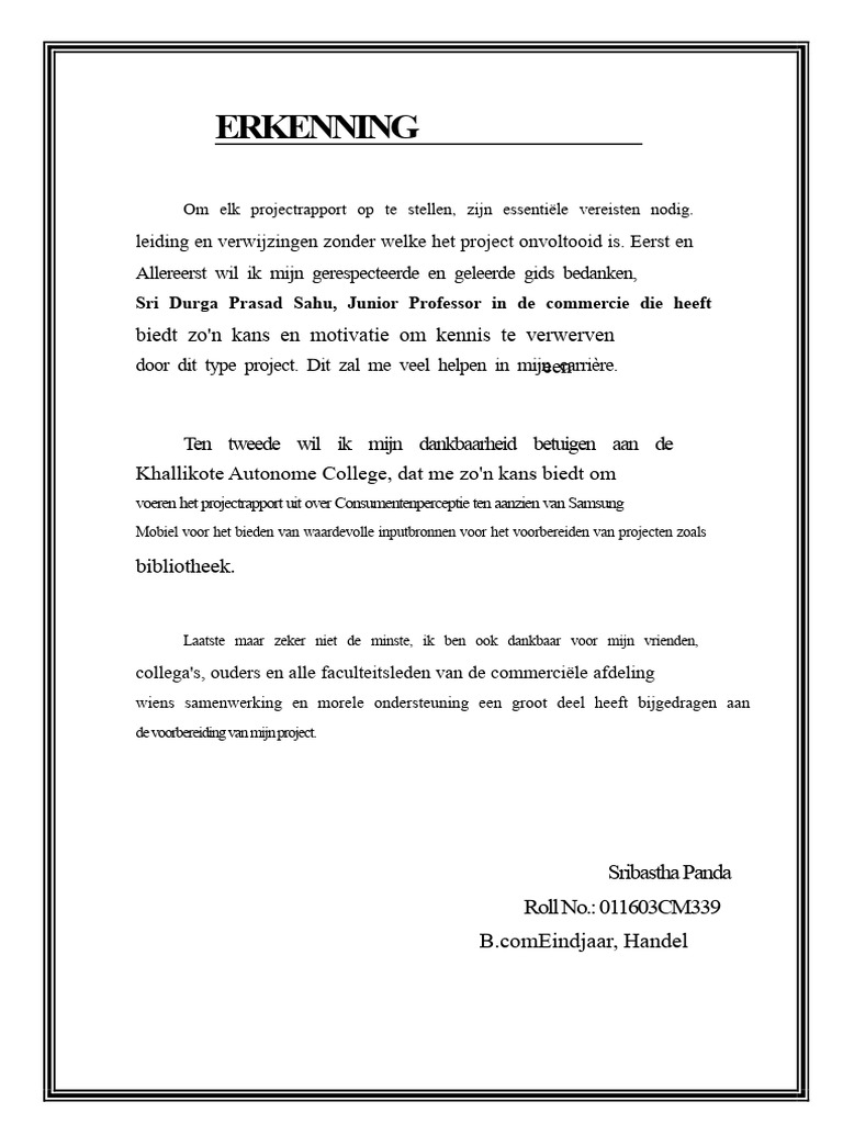 Erkenning | PDF
