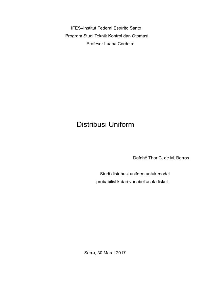 452331 Distribusi Uniform | PDF