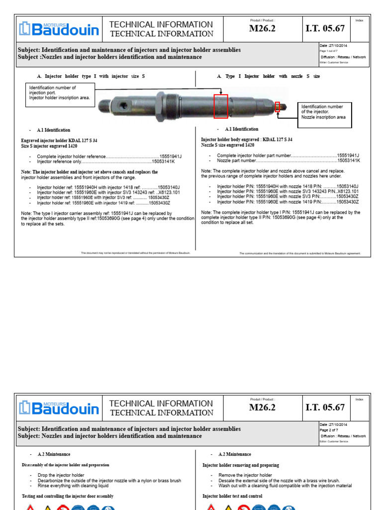 Injector and Holder Maintenance Guide | PDF | Fuel Injection | Diesel ...