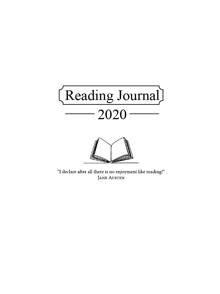 Reading Journal 2020 PDF | PDF