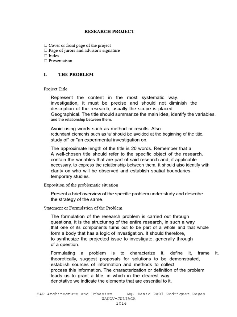 Thesis Profile Model UANCV | PDF | Hypothesis | Theory