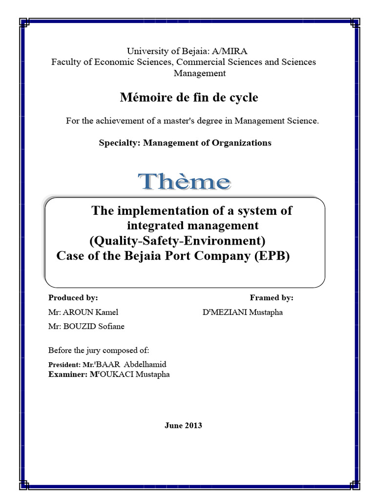 Integrated Management System at EPB | PDF | Quality Management ...