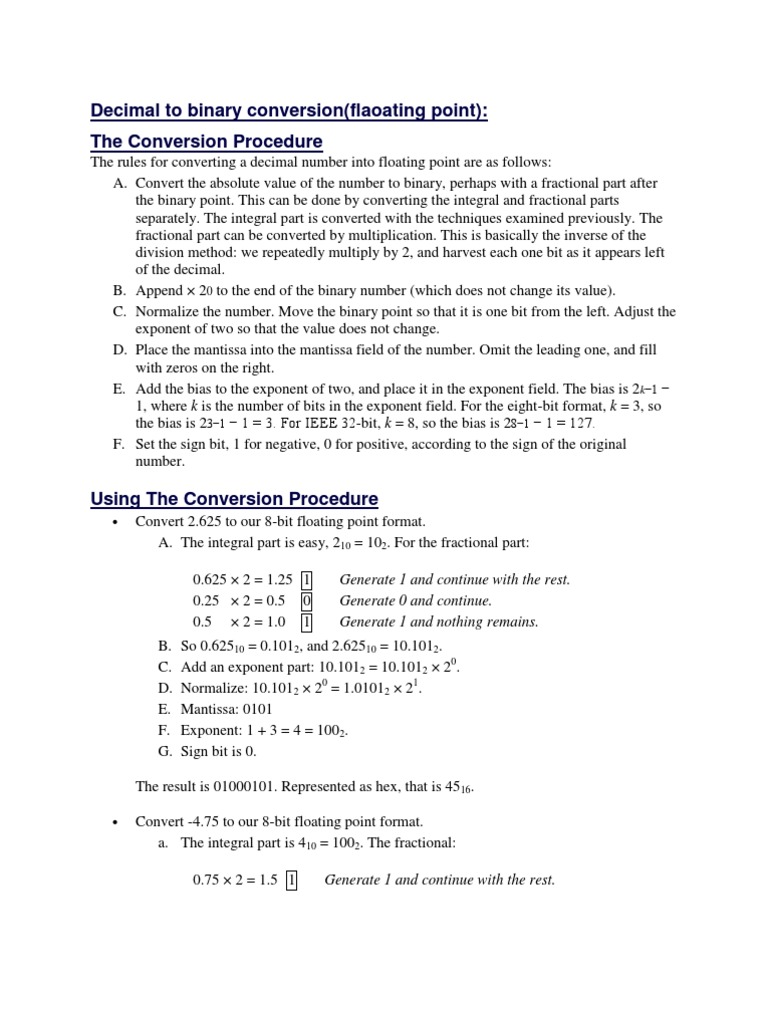 Decimal To Binary Conversion | PDF | Encodings | Lexicology