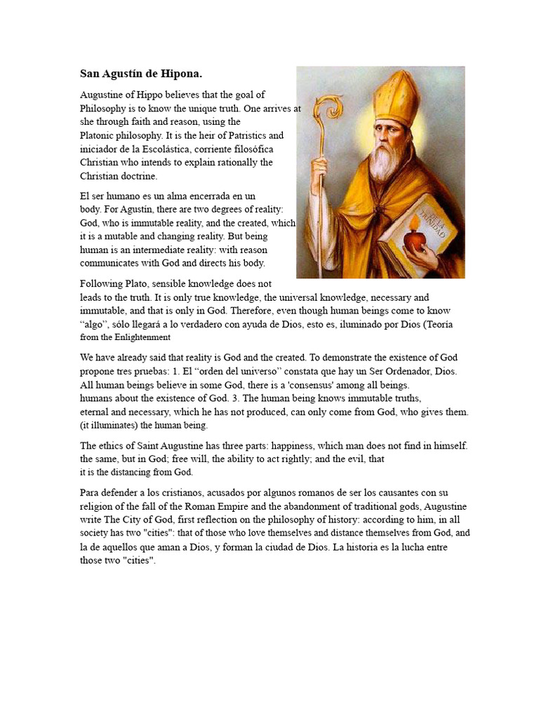Saint Augustine of Hippo | PDF | Socrates | Existentialism