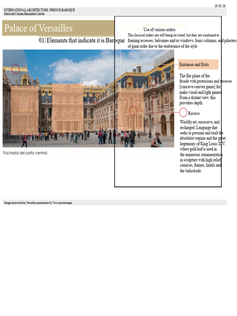 Analysis of The Palace of Versailles | PDF | Baroque | Palace Of Versailles