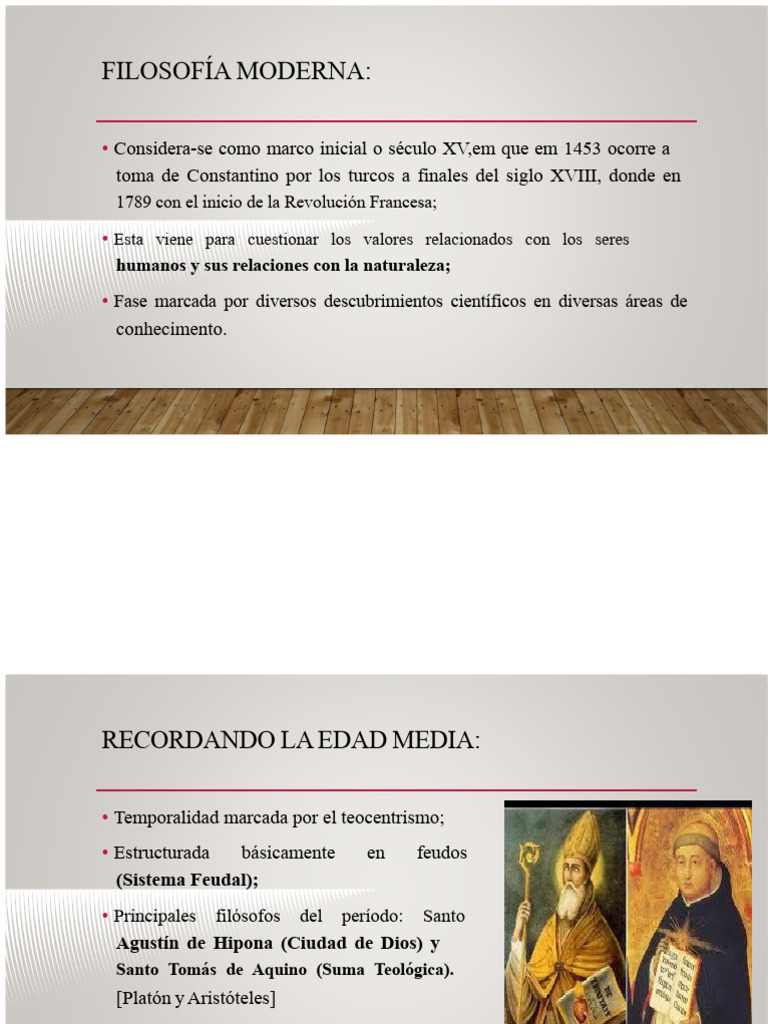 Diapositivas de Filosofía Moderna y Cuestiones | PDF | Renacimiento ...