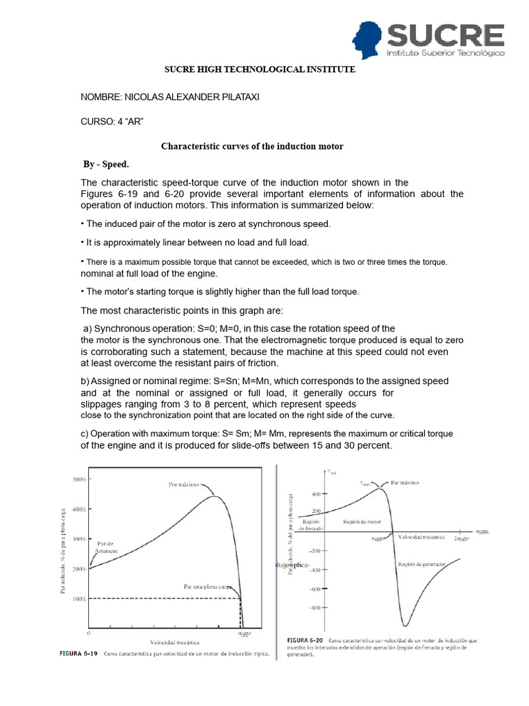 Induction Motor Curves | PDF