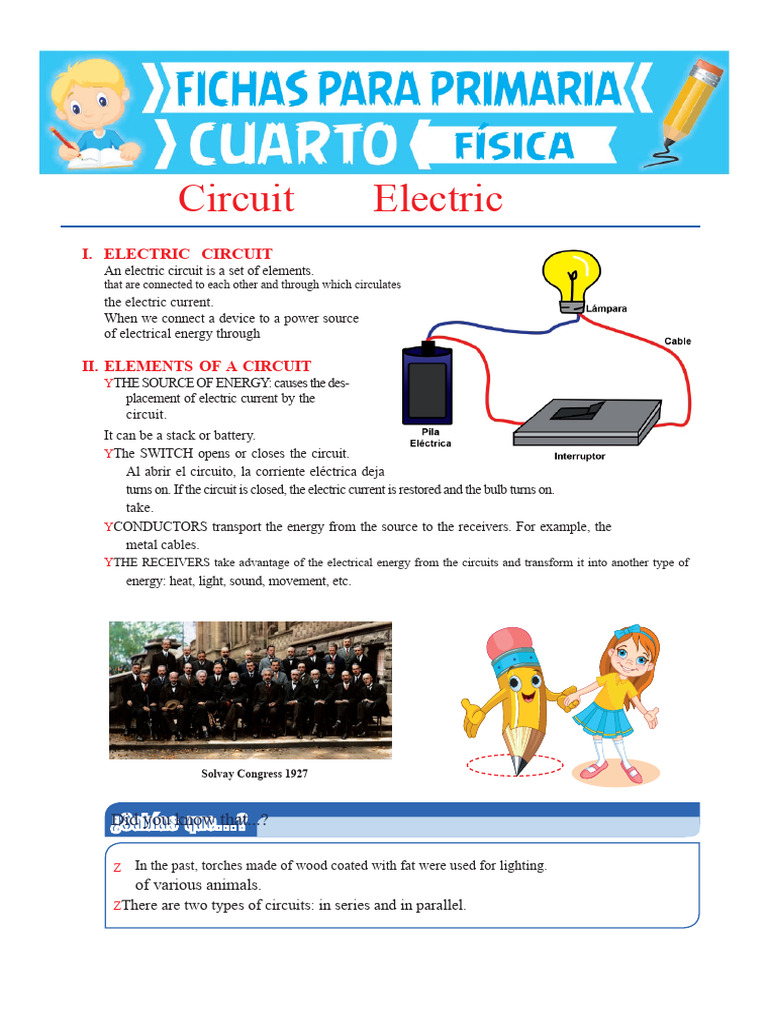 The Electric Circuit For Fifth Grade PDF | PDF | Electricity ...