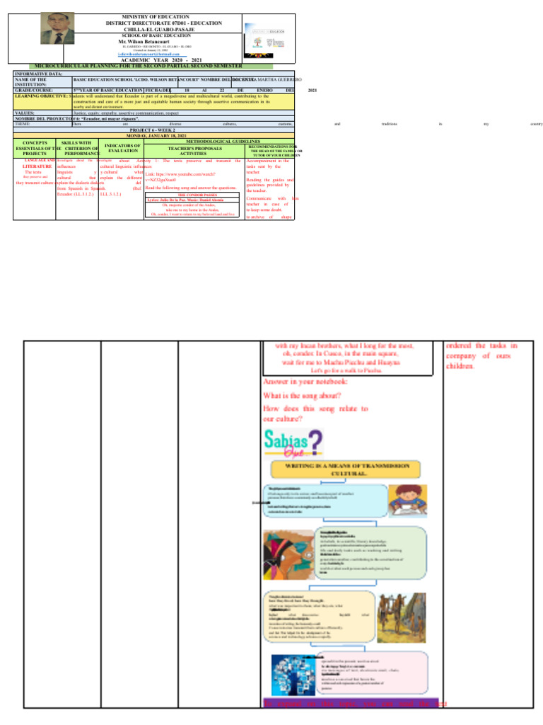 MICRO PLAN 5TH Week 32 | PDF