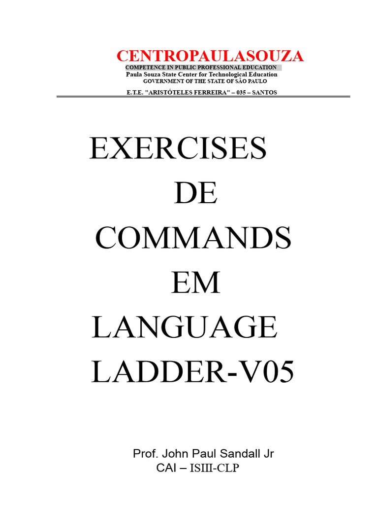 Ladder Language Command Exercises | PDF | Programmable Logic Controller ...