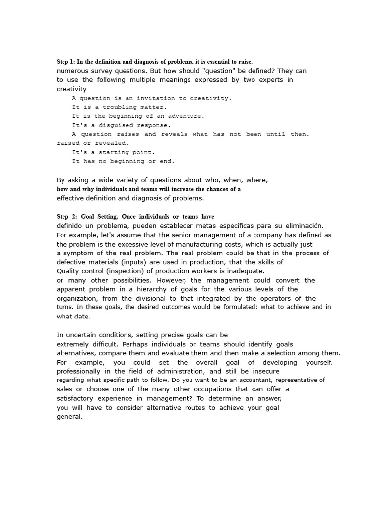 Rational Decision-Making Model | PDF | Decision Making | Goal