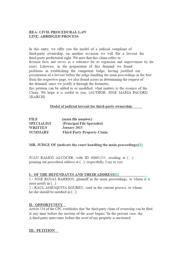 Third-Party Action For Dominion | PDF | Lawsuit | Altruism