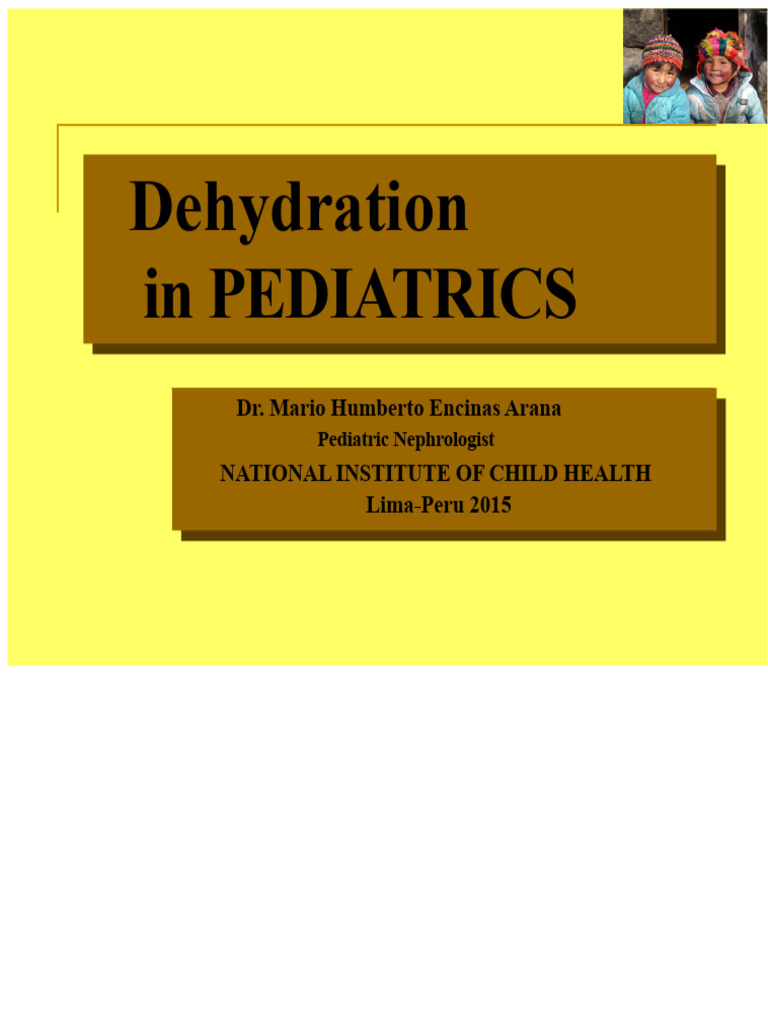 Dehydration in PEDIATRICS-2015 | PDF | Dehydration | Shock (Circulatory)