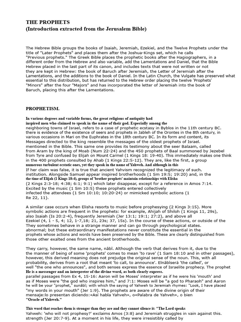Understanding Biblical Prophets | PDF | Books Of Kings | Book Of Isaiah