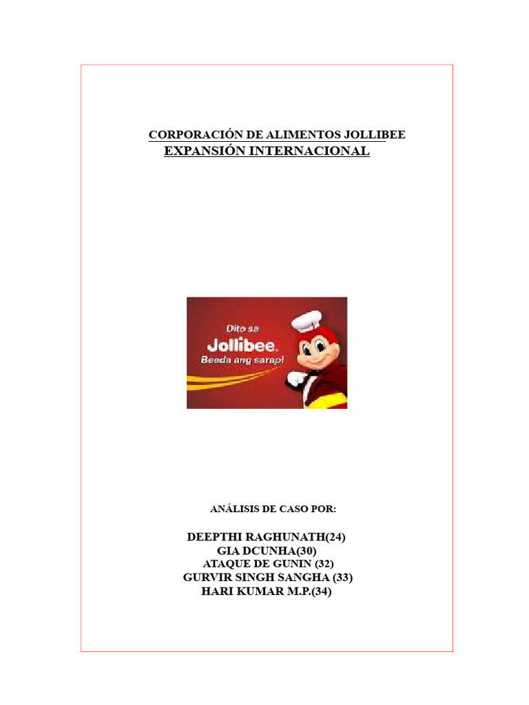 Estrategias de Expansión de Jollibee | PDF | Marketing | Mc Donald's