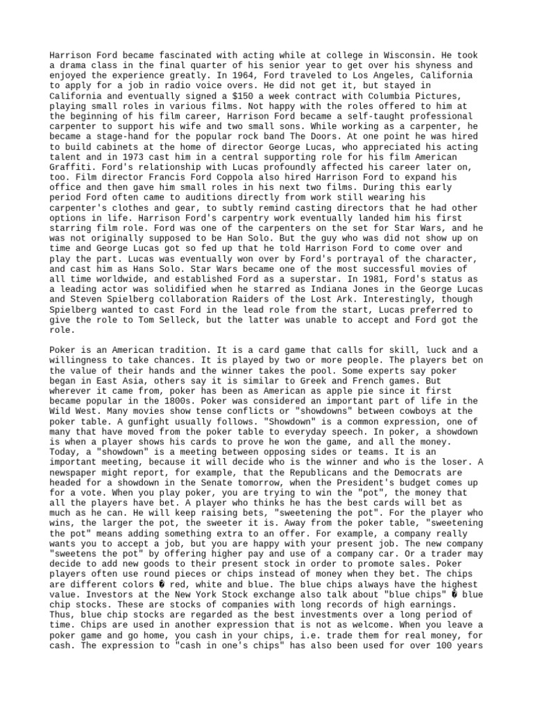 Harrison Ford Became Fascinated With Acting While at College in ...