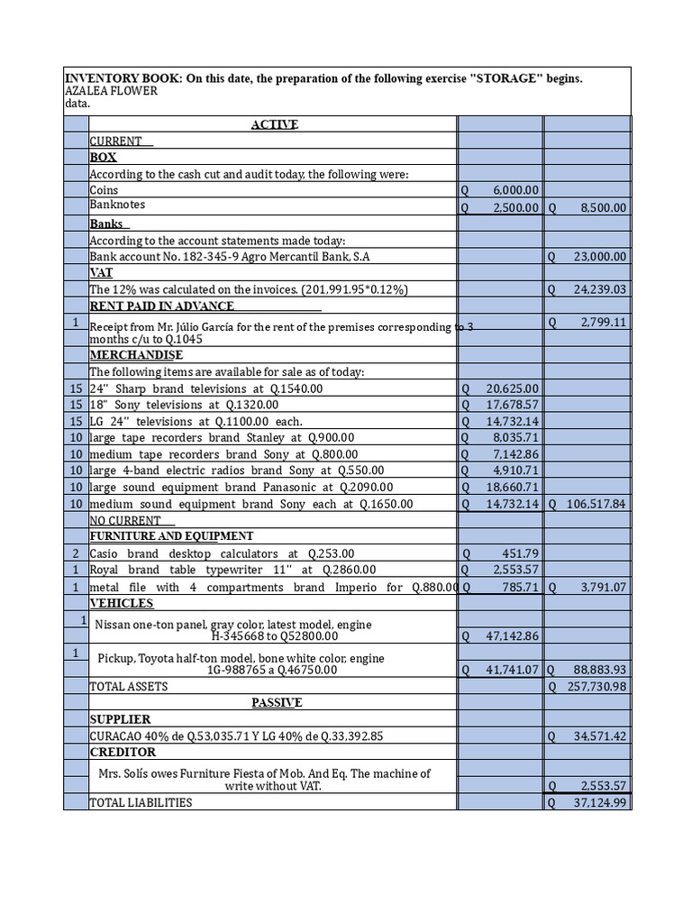 Practice Exercise | PDF | Accounts Payable | Equity (Finance)