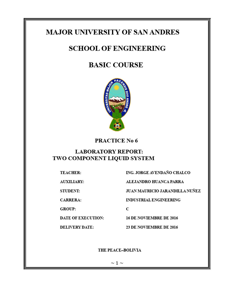 Physical Chemistry of Two Components | PDF | Phase Rule | Phase (Matter)