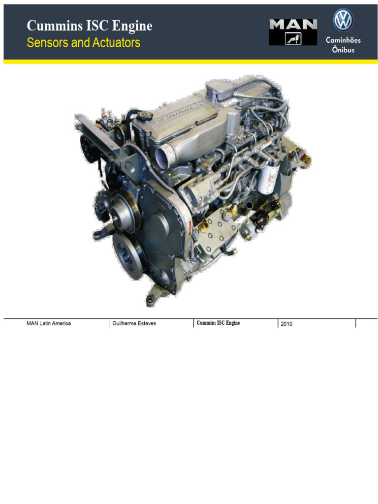 ENG - Cummins ISC Engine - V.0.0 | PDF | Engines | Sensor