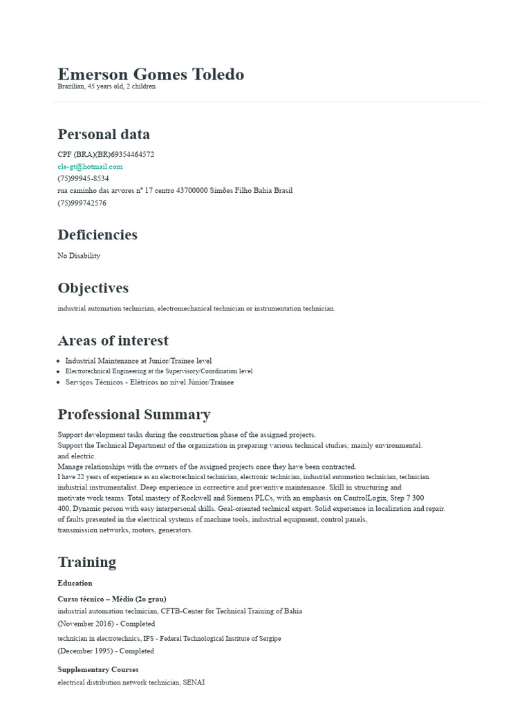 Curriculum | PDF | Programmable Logic Controller | Electric Power ...