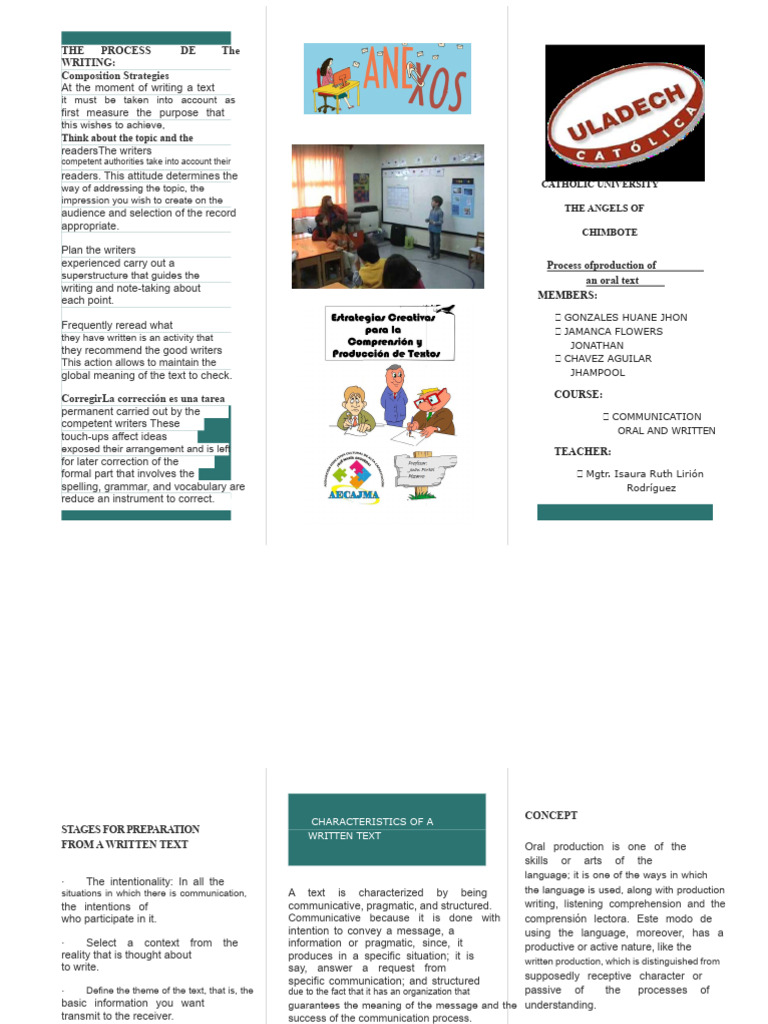 Triptych of the Writing Process | PDF | Communication | Semantics