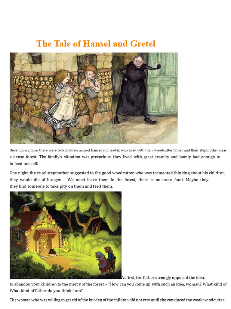 Hansel and Gretel Story | PDF | Hansel And Gretel | Traditional Stories
