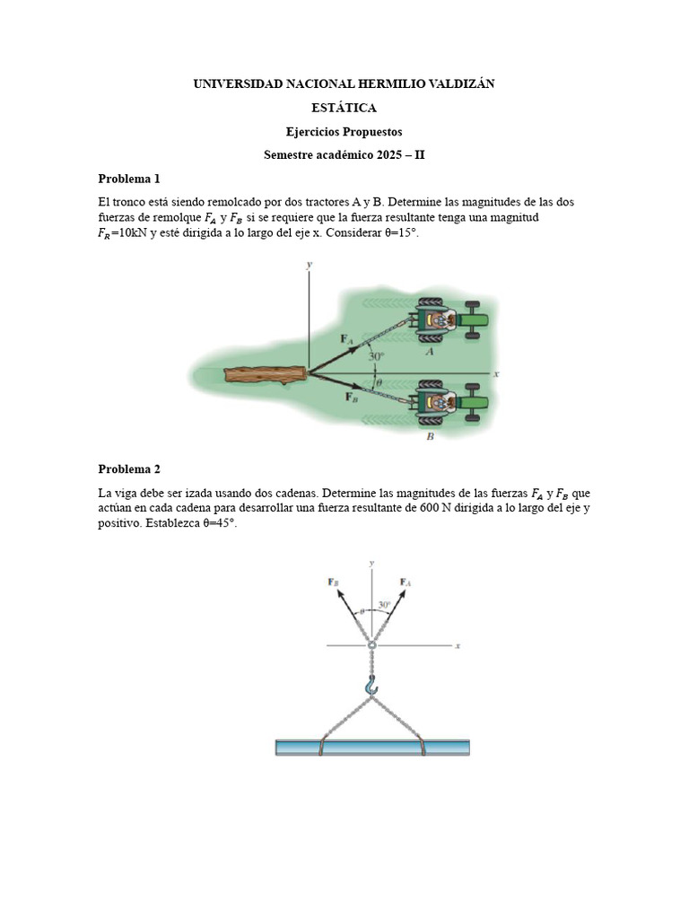 6.1. Ejercicios Propuesto Pc1 | PDF | Ángulo | Fuerza