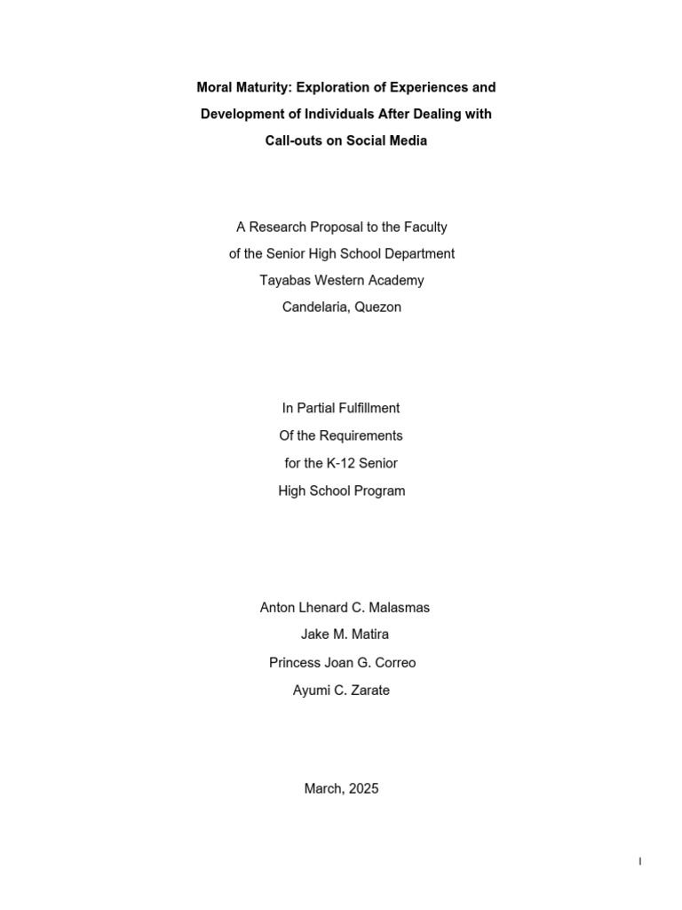 Final Manuscript | PDF | Psychology | Morality