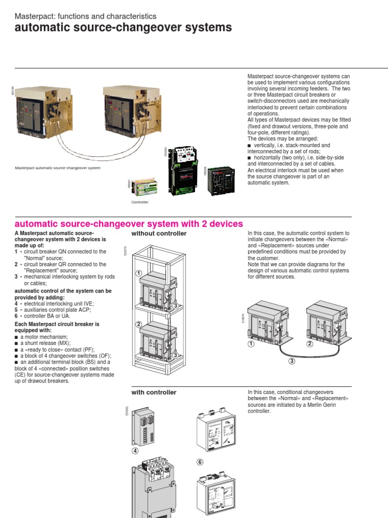 UA Controller Merlin Gerin | PDF | Switch | Power Supply