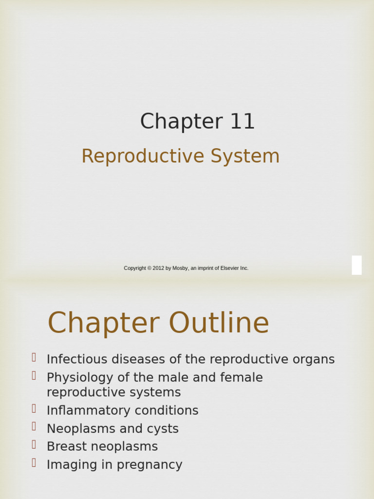Reproductive System Diseases and Imaging | PDF | Clinical Medicine ...