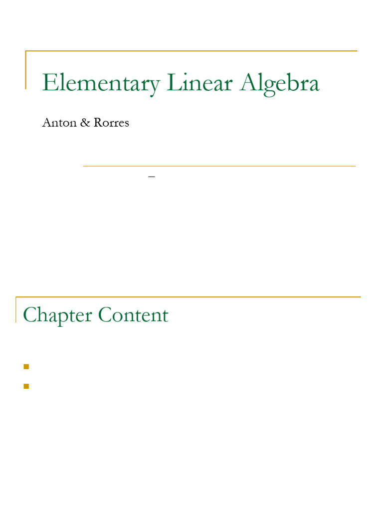 CH 7 Orthogonal Matrices, Orthogonal Diagonalization | PDF ...