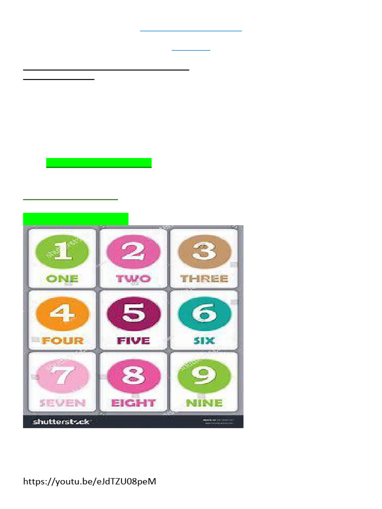 Class 1 Maths Set 3 | PDF