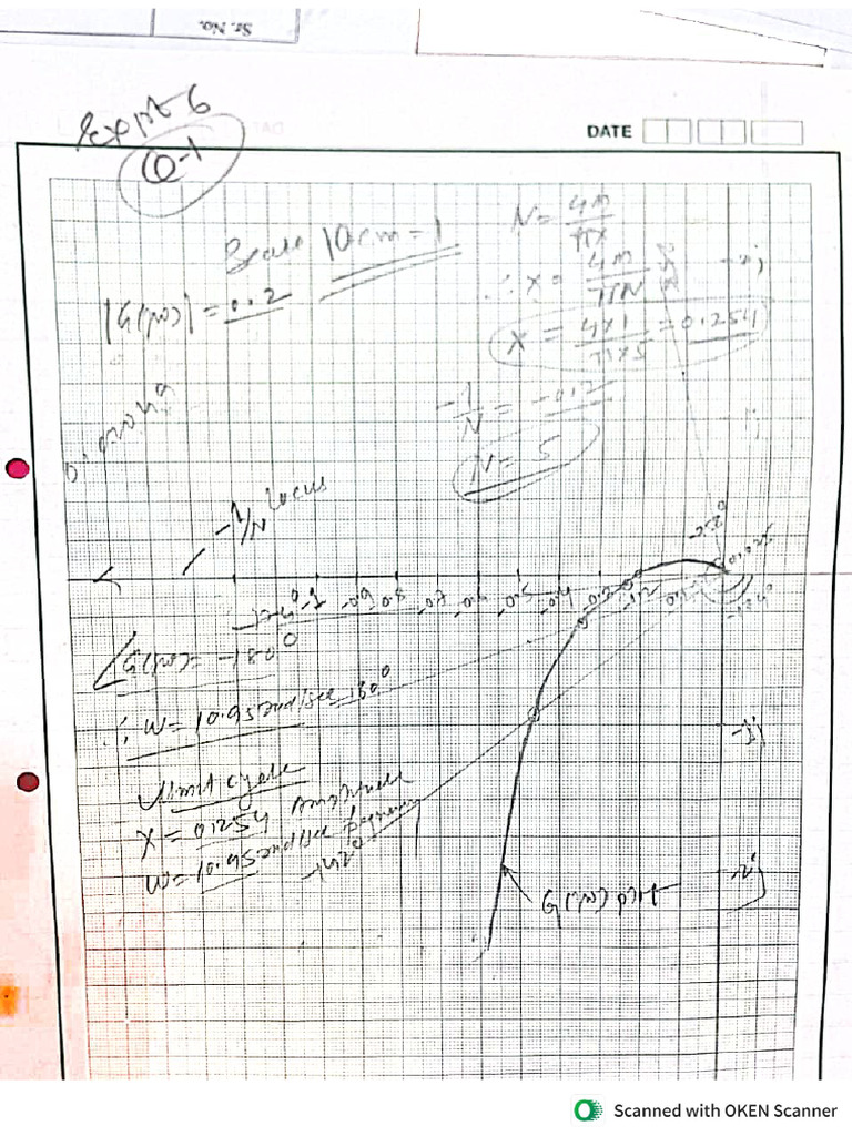 Expt 6 Q.1 and Q.2 Graph | PDF