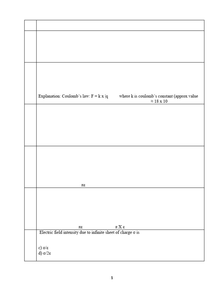R23 Emf-Unit-Ii-Qb With Answers | PDF | Dielectric | Electric Field